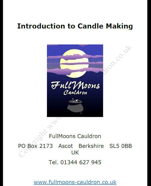 Booklet - Introduction to Candle Making – FullMoons Cauldron